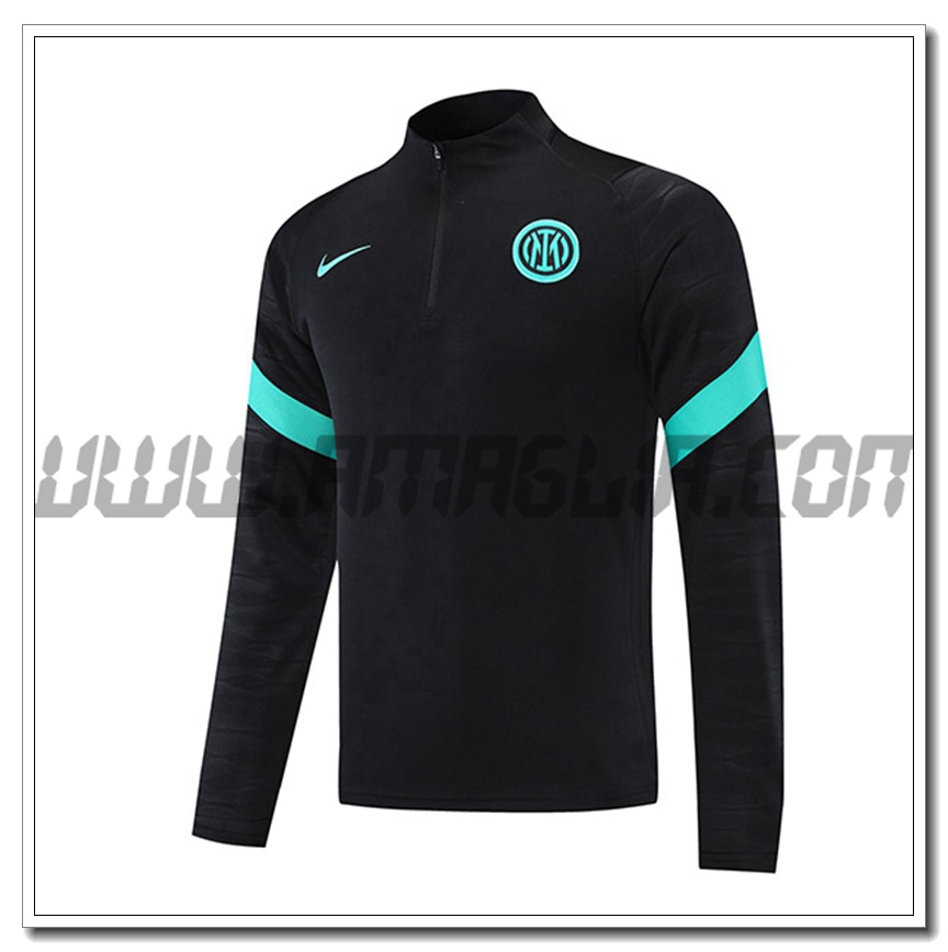 Felpa Allenamento Inter Milan Blu/Nero 2022-23 Thailandia Economiche