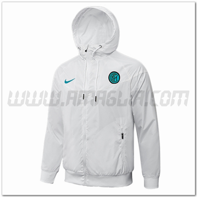 Giacca a Vento Inter Milan Bianco 2022-23 Thailandia Economiche