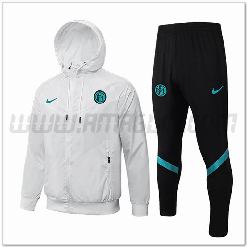 Tuta Giacca a vento Inter Milan Bianco 2022-23 Thailandia Economiche