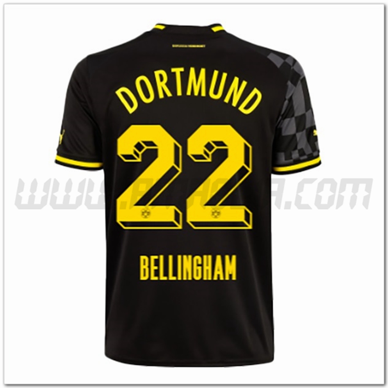 Seconda Maglia BELLINGHAM #22 Dortmund BVB 2022 2023 [12223Number-77 ...