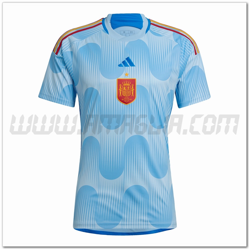 Nuovo Maglia Squadra Spagna Seconda 2022-23 Personalizzate Scontate