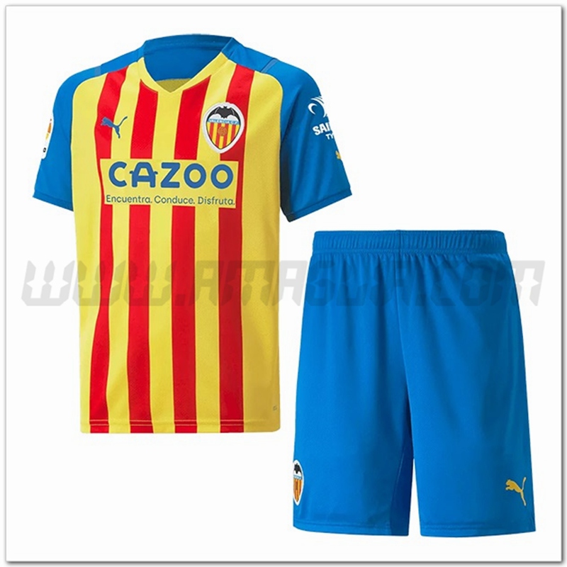 Nuovo Kit Maglia Valencia CF Bambino Terza 2022-23 Personalizzate Scontate