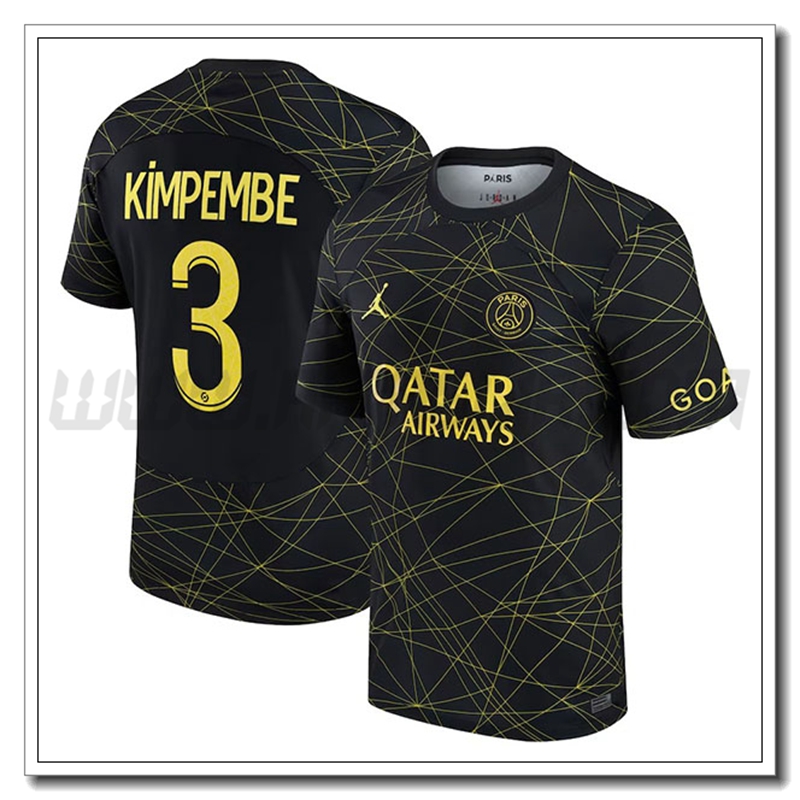 Maglia Paris PSG KIMPEMBE #3 Terza 2022-23 Ottima Qualit脿