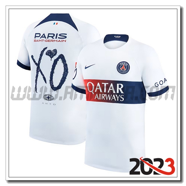 Maglia da PSG Paris x XO Seconda 2023-24 Personalizzate Scontate
